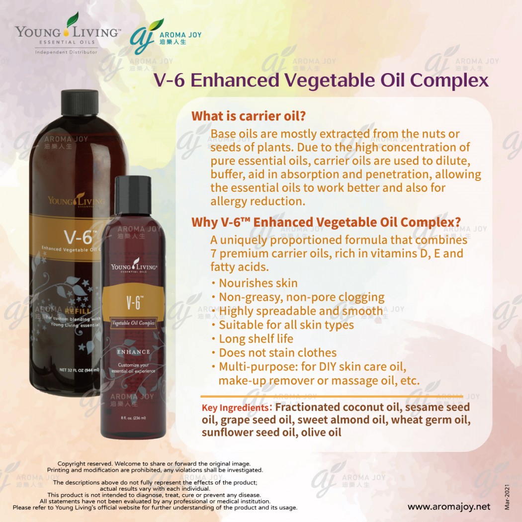 V-6 Enhanced Vegetable Oil Complex V-6™ 綜合純植物油